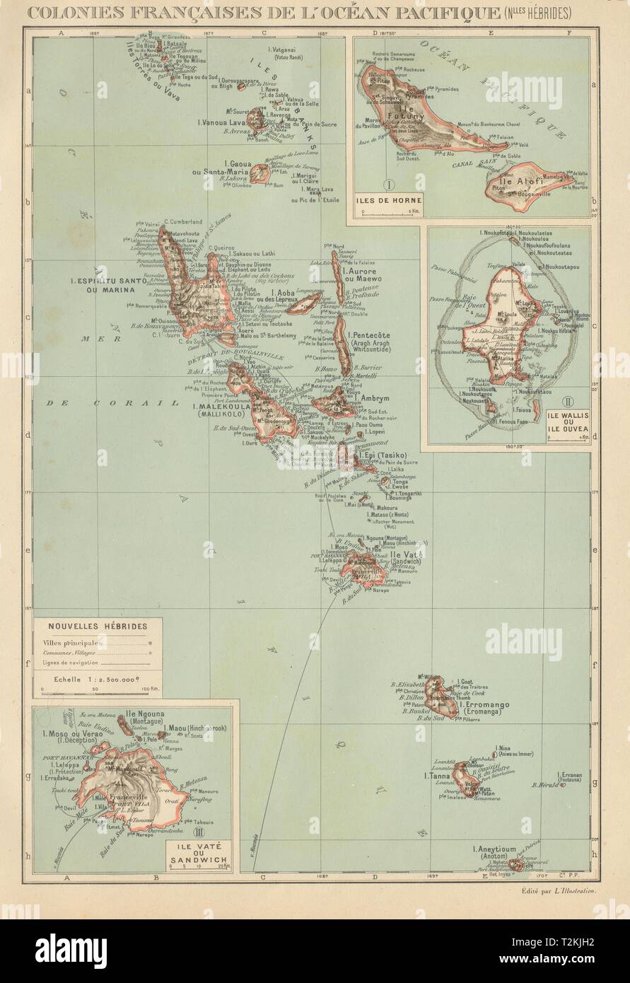 New Hebrides Map