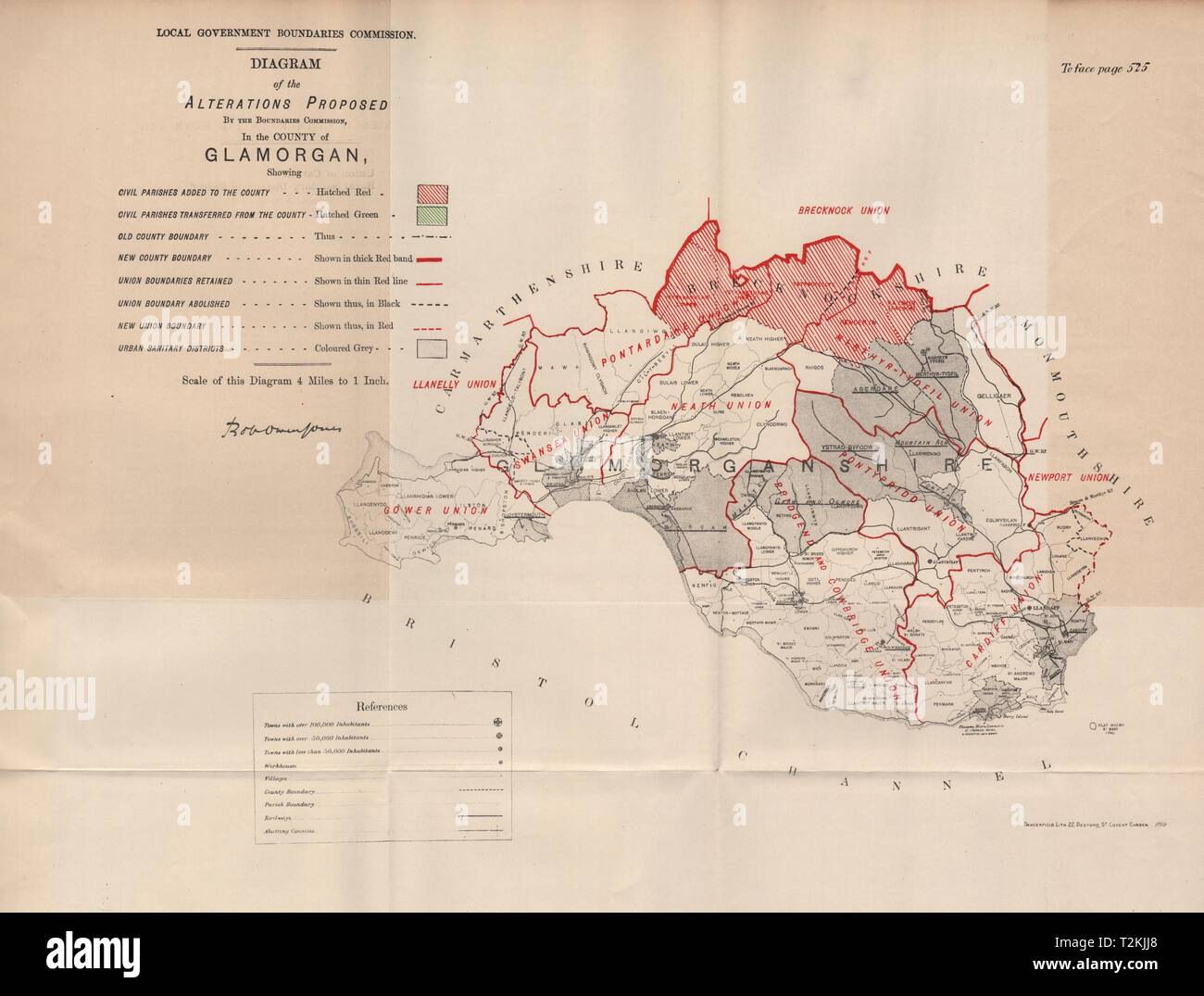Jones county map hi-res stock photography and images - Alamy