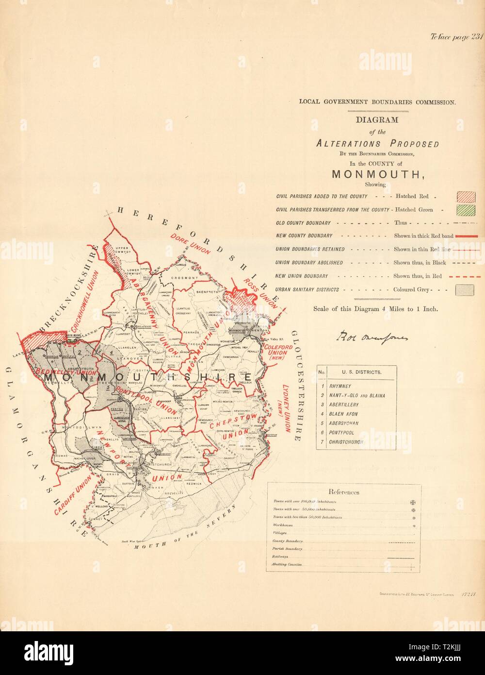 Monmouth county map hi-res stock photography and images - Alamy