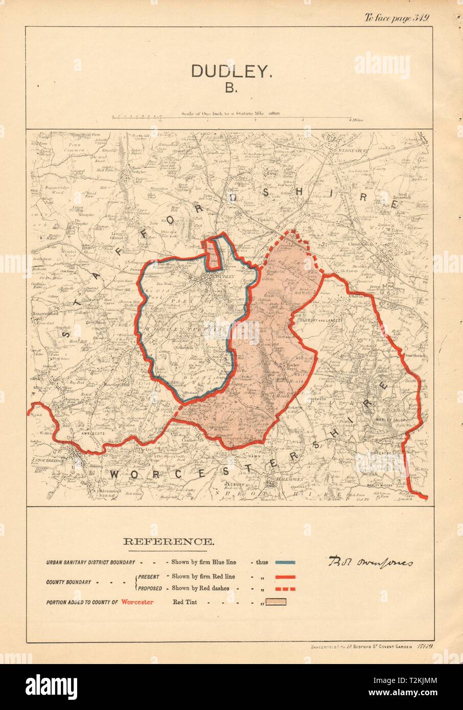 Dudley map hi-res stock photography and images - Alamy