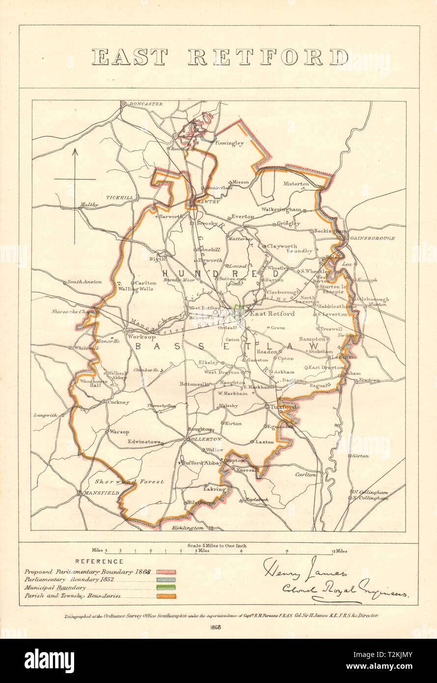 Retford map hi-res stock photography and images - Alamy