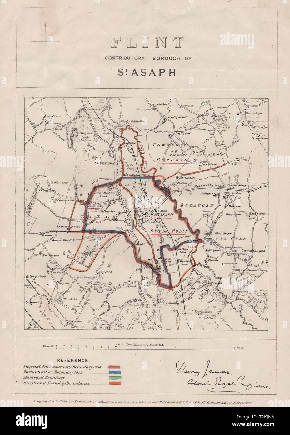 Flint Contributory Borough of St. Asaph. JAMES. BOUNDARY COMMISSION ...