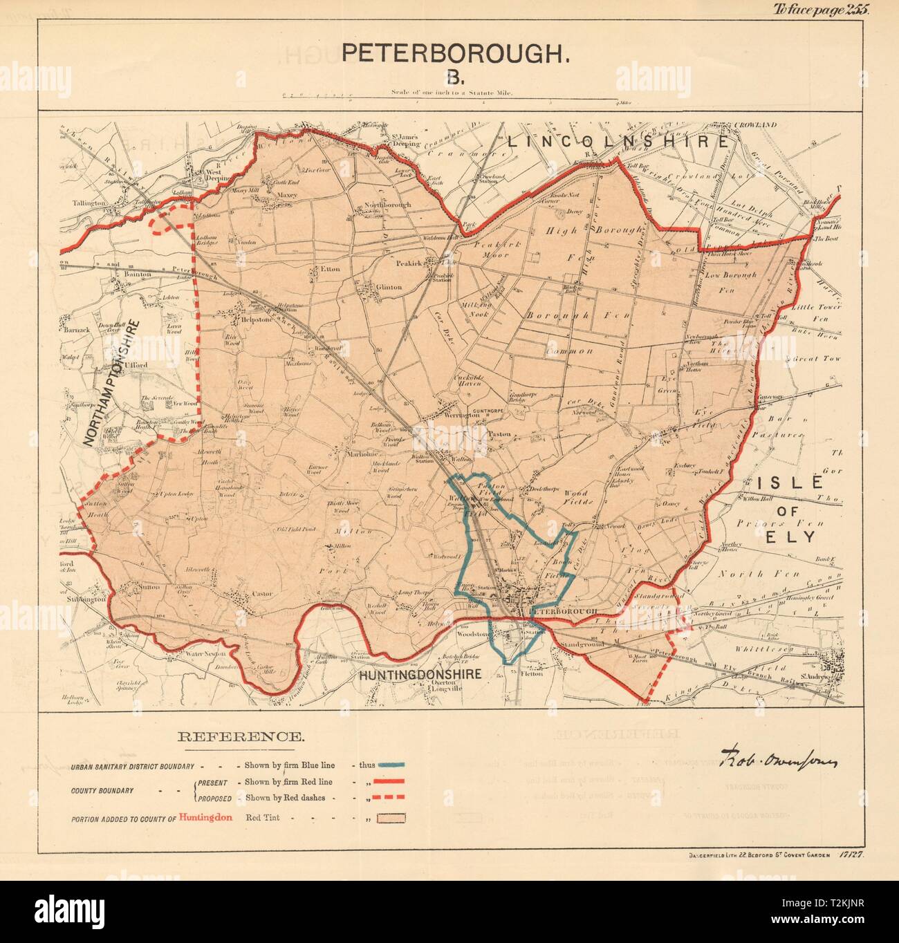 Map of peterborough hi-res stock photography and images - Alamy