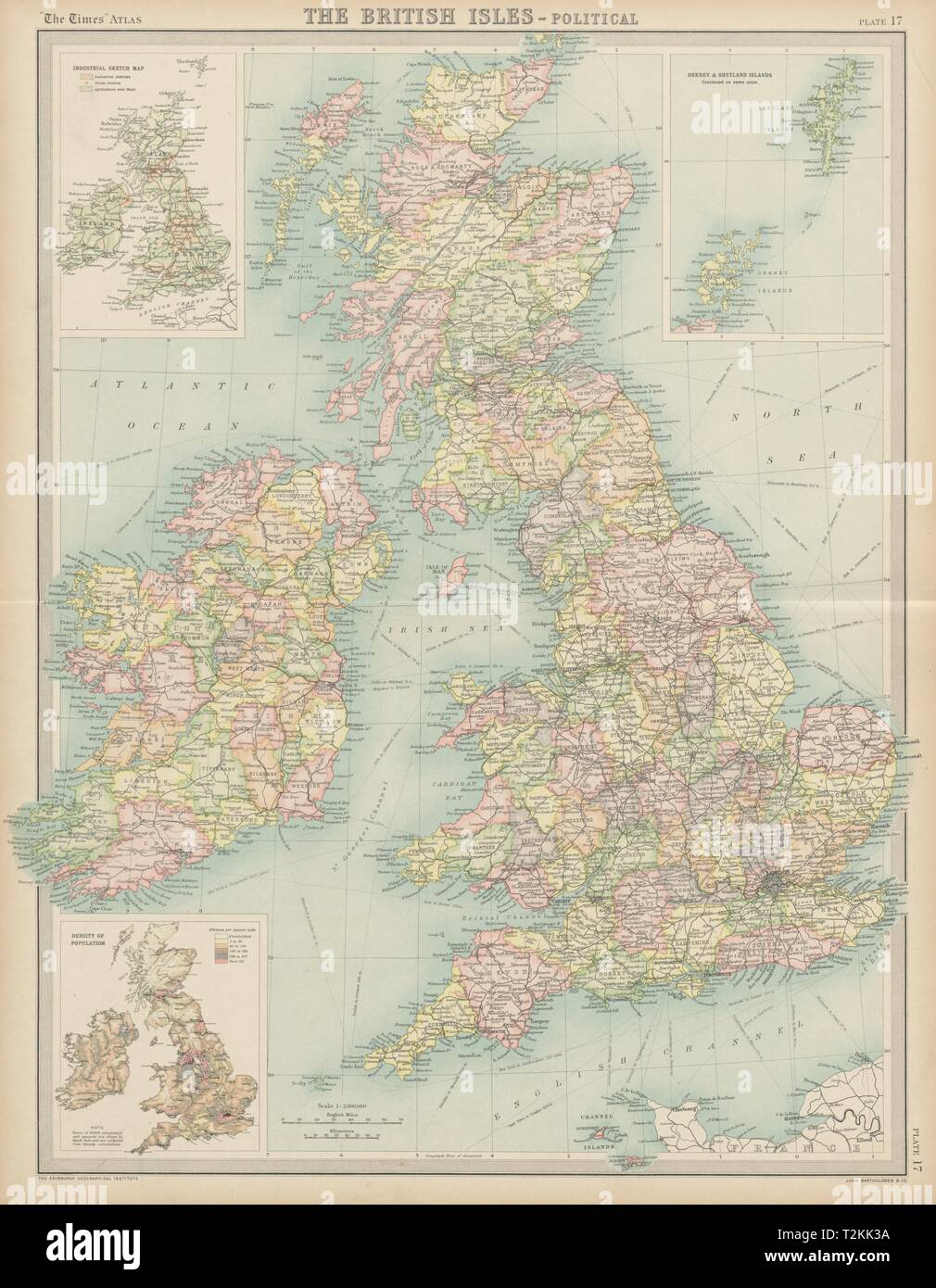 England political map hi-res stock photography and images - Alamy