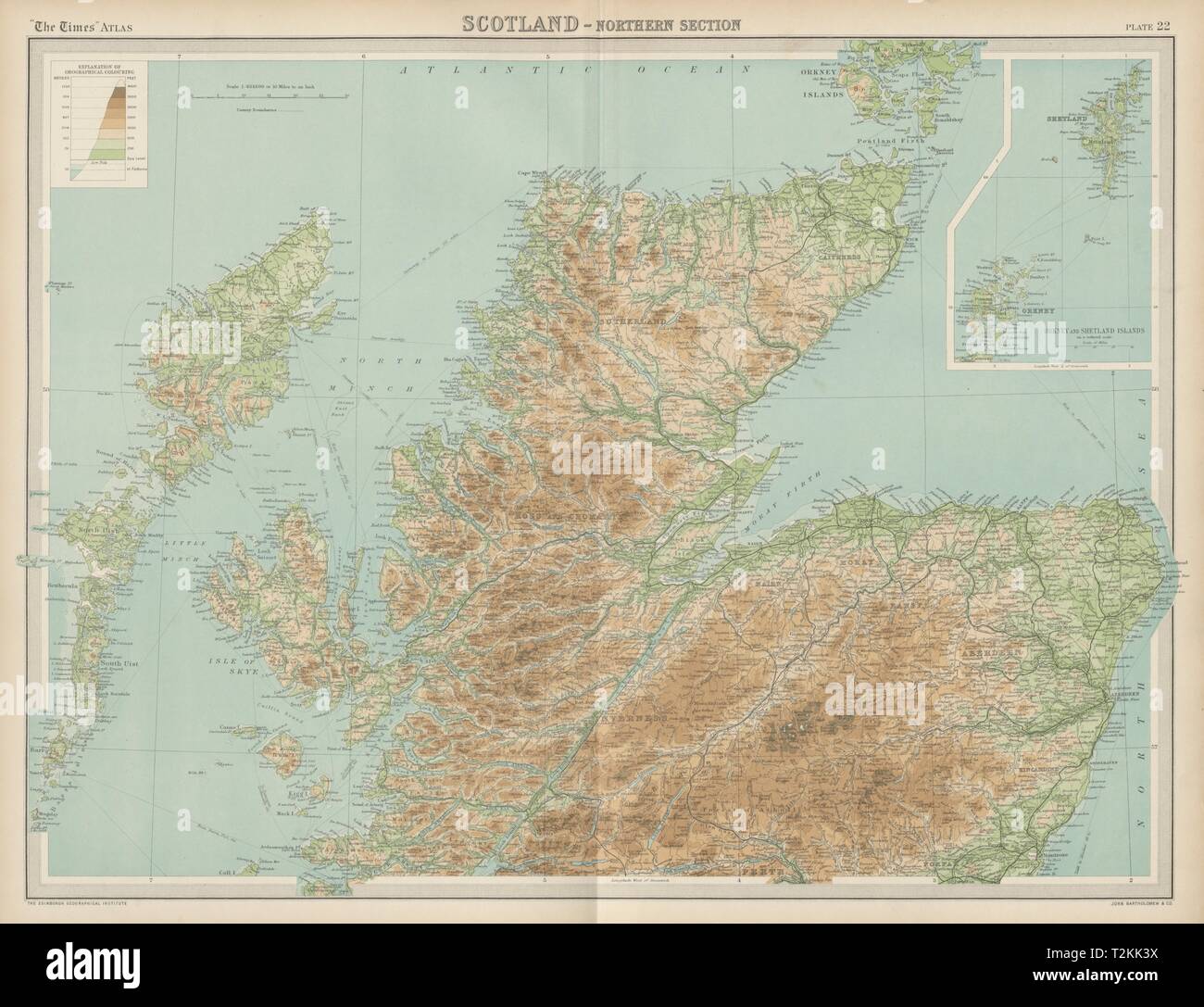 Northern Scotland. Highlands & Islands. Hebrides Cairngorms. TIMES 1922 ...