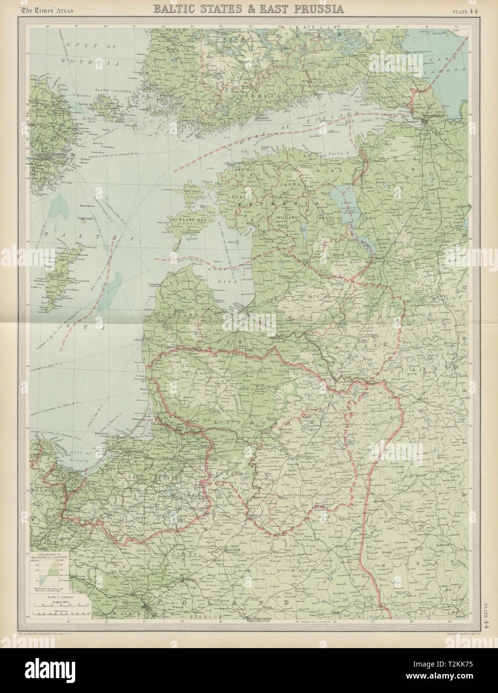 The baltic states map hi-res stock photography and images - Alamy
