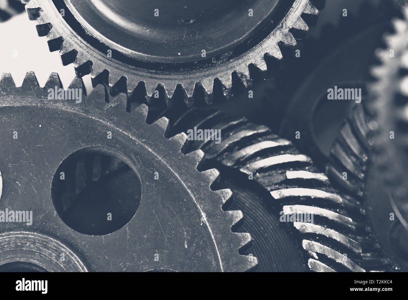 Close-up view of stack of gears Stock Photo - Alamy