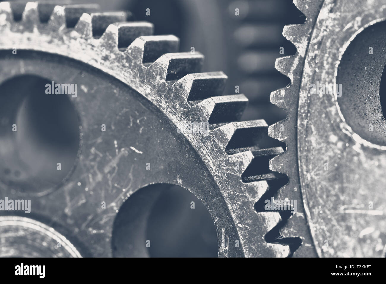 Close-up view of stack of gears Stock Photo - Alamy