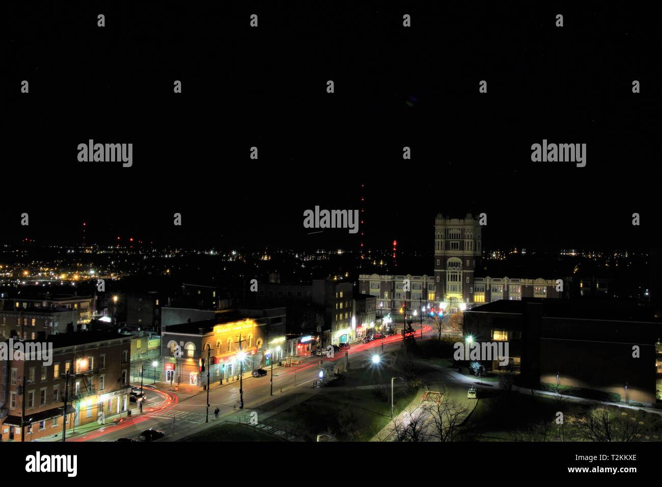 Hughes High school Stock Photo - Alamy