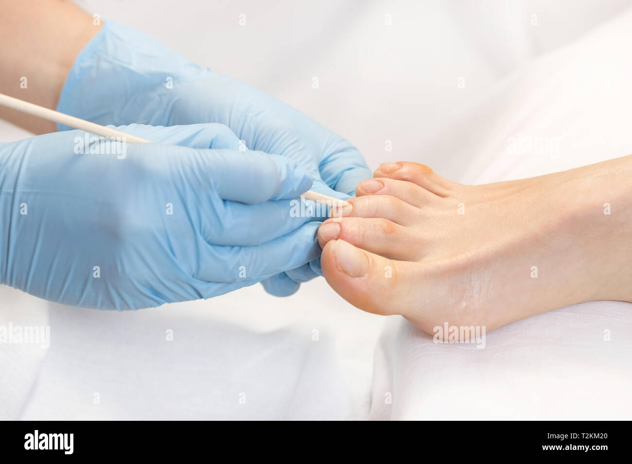 Process of pedicure of female legs at beauty salon Stock Photo - Alamy