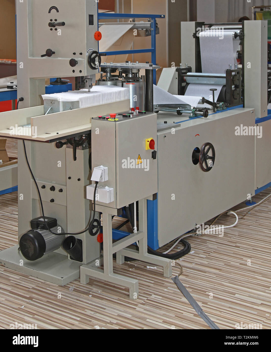 Paper Tissue Maker Machine Production in Factory Stock Photo - Alamy