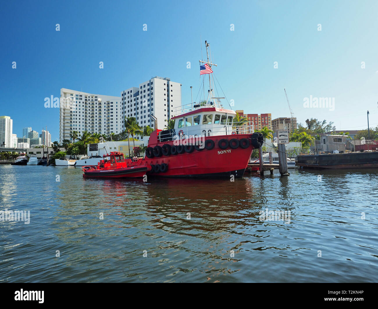 Red Tugboat High Resolution Stock Photography and Images - Alamy