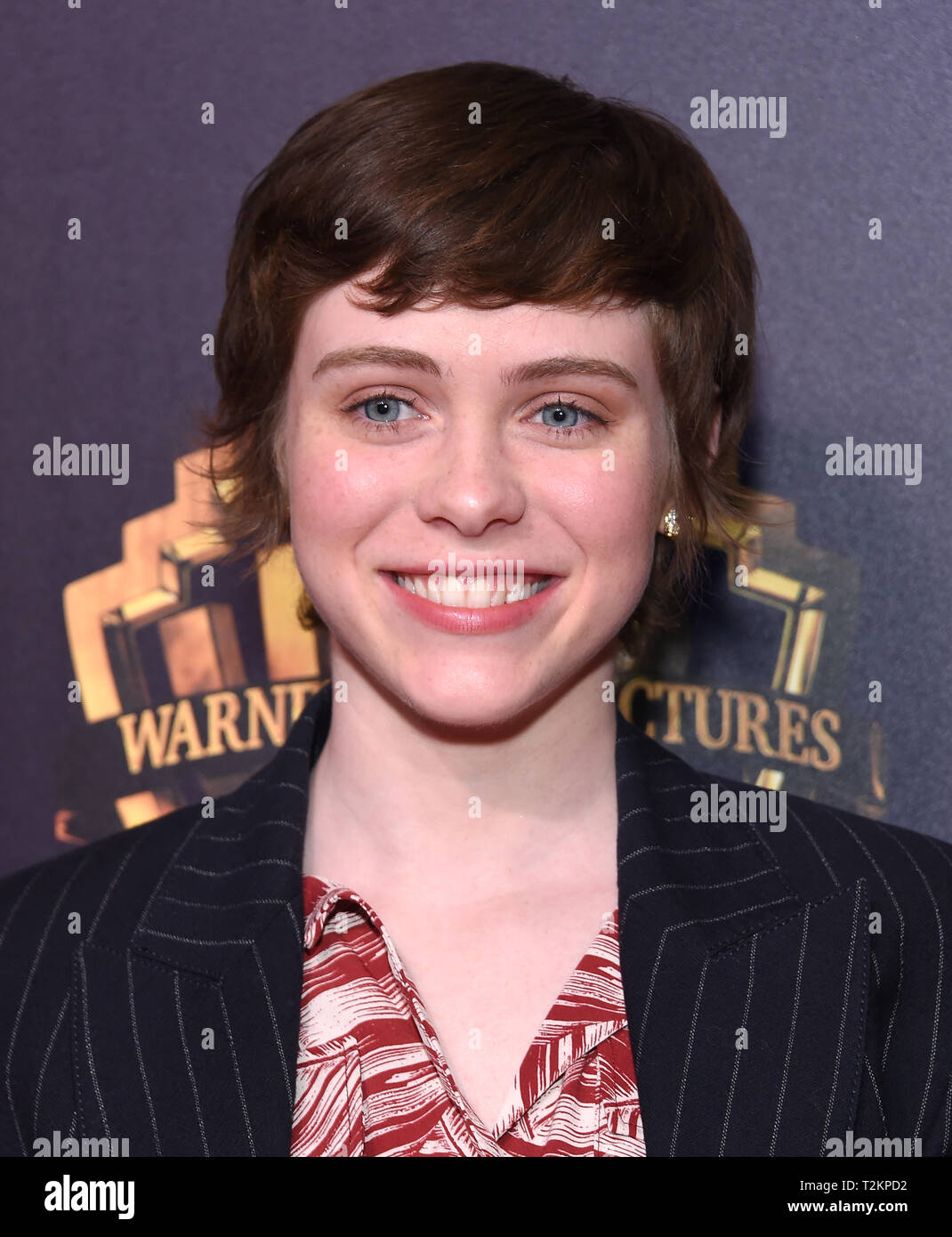 April 2, 2019 - Las Vegas, Nevada, U.S. - Sophia Lillis arrives for the ...