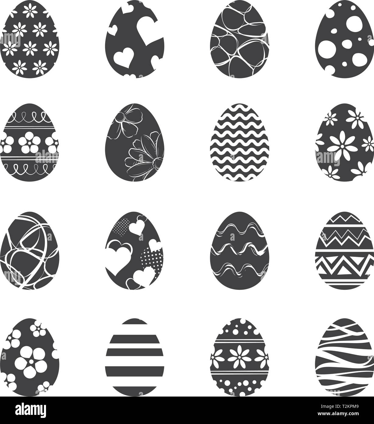 Easter eggs icon isolated background. Set of modern new design with ...