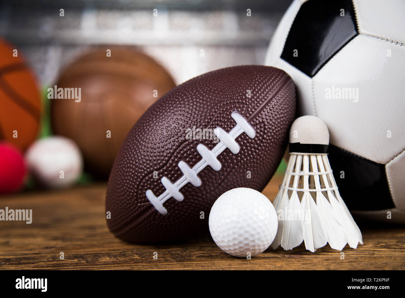 Winner trophy, Sport equipment and balls Stock Photo - Alamy