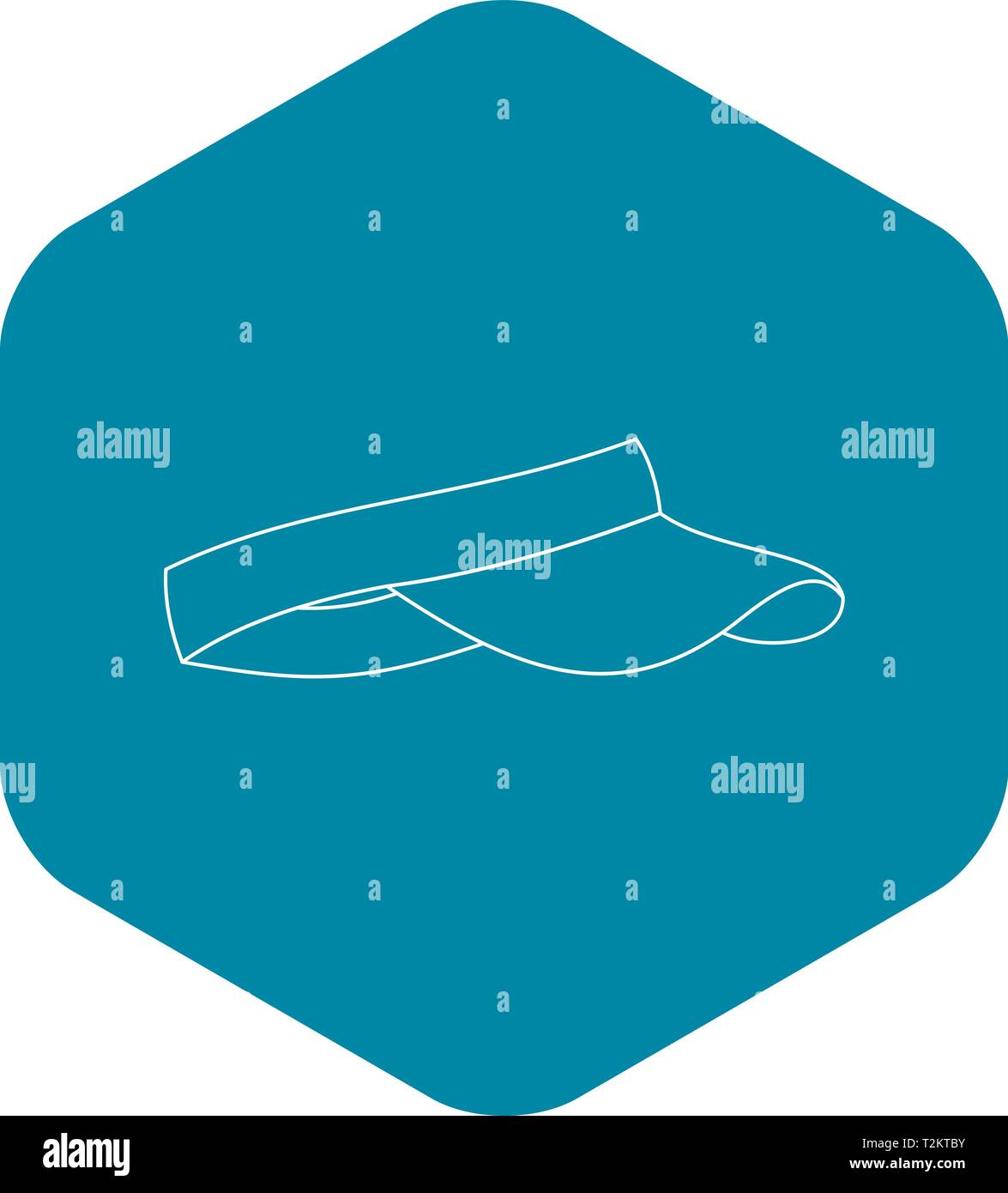 Visor icon. Outline illustration of visor vector icon for web Stock ...