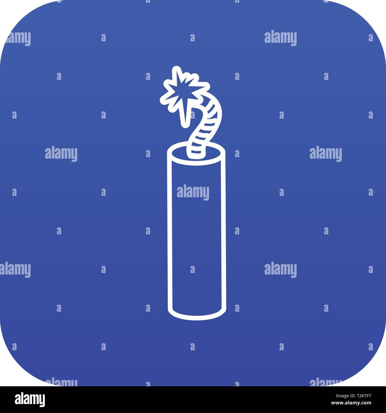 Blue detonate dynamite bomb stick hi-res stock photography and images ...