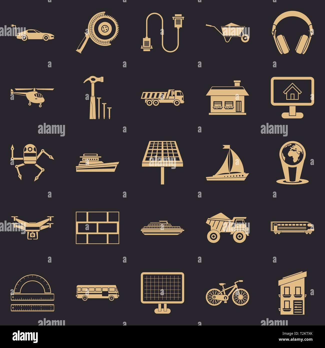 Plot icons set. Simple set of 25 plot vector icons for web for any ...