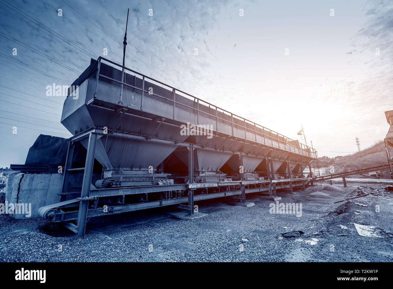 Quarry machinery and equipment Stock Photo - Alamy