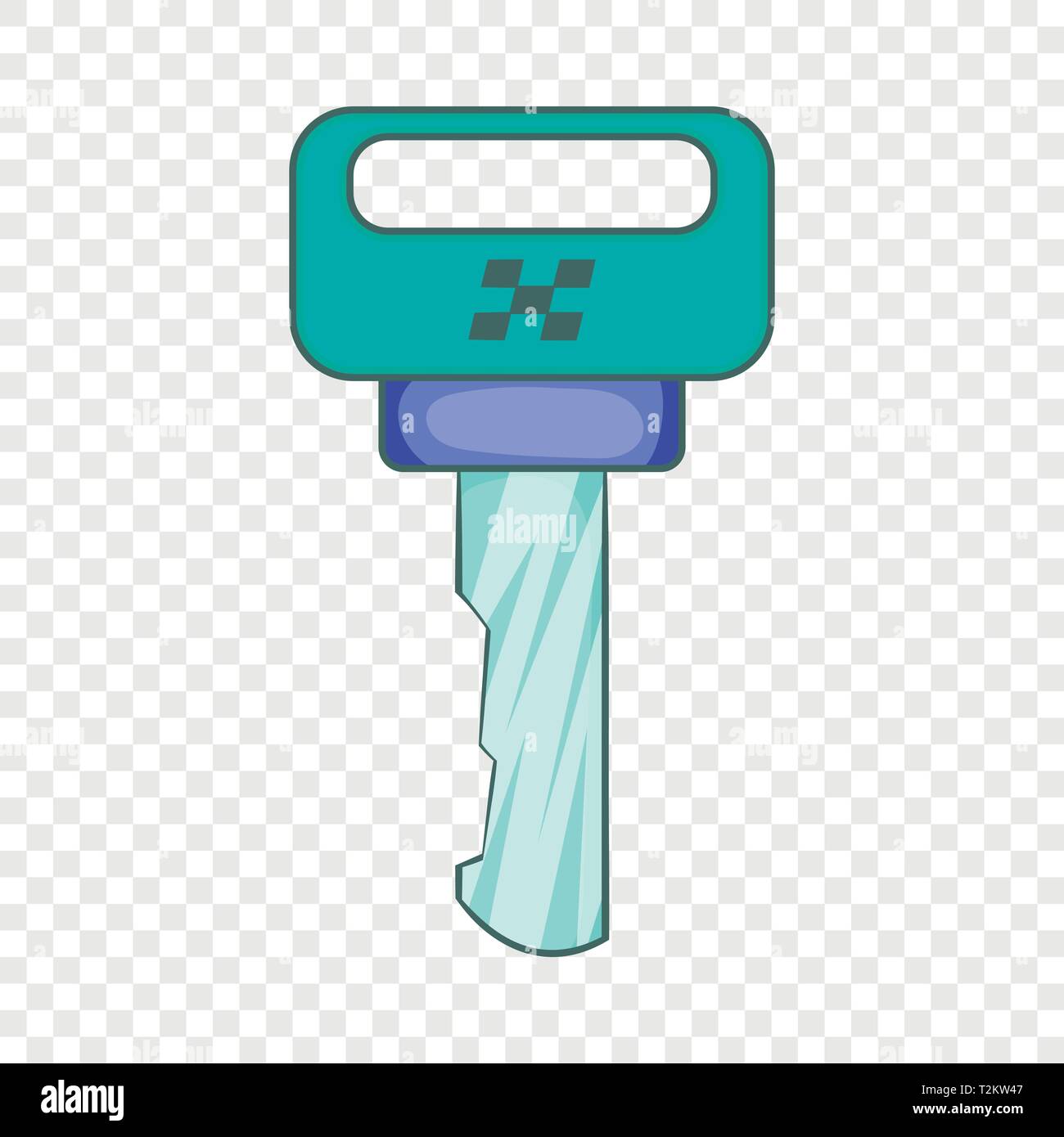 Key to race cars icon in cartoon style isolated on background for any ...