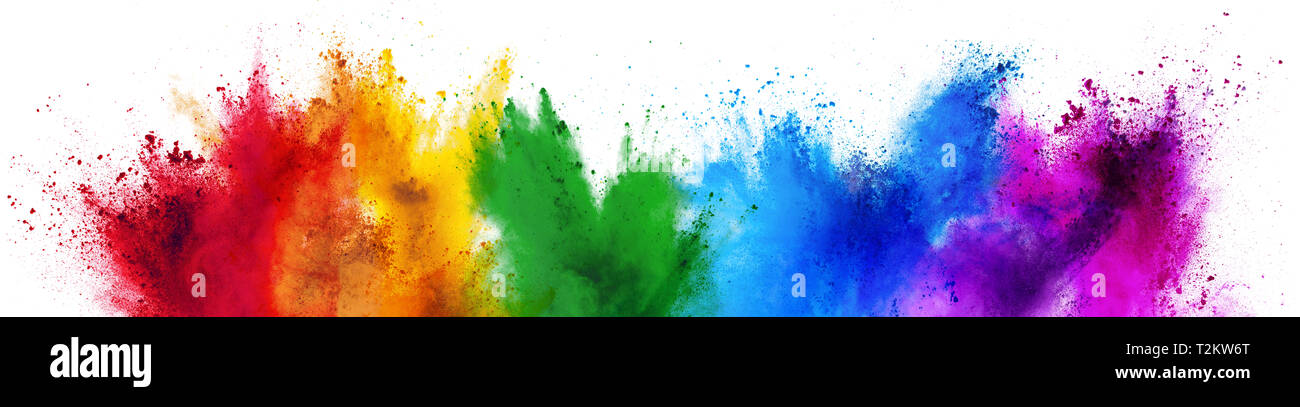 Rainbow Colored Paint Backgrounds