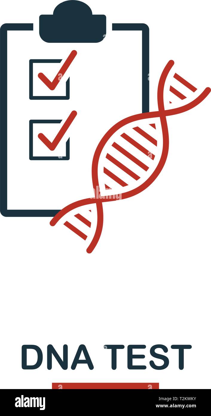 Dna Test icon. Creative design from healthcare icons collection. Two ...