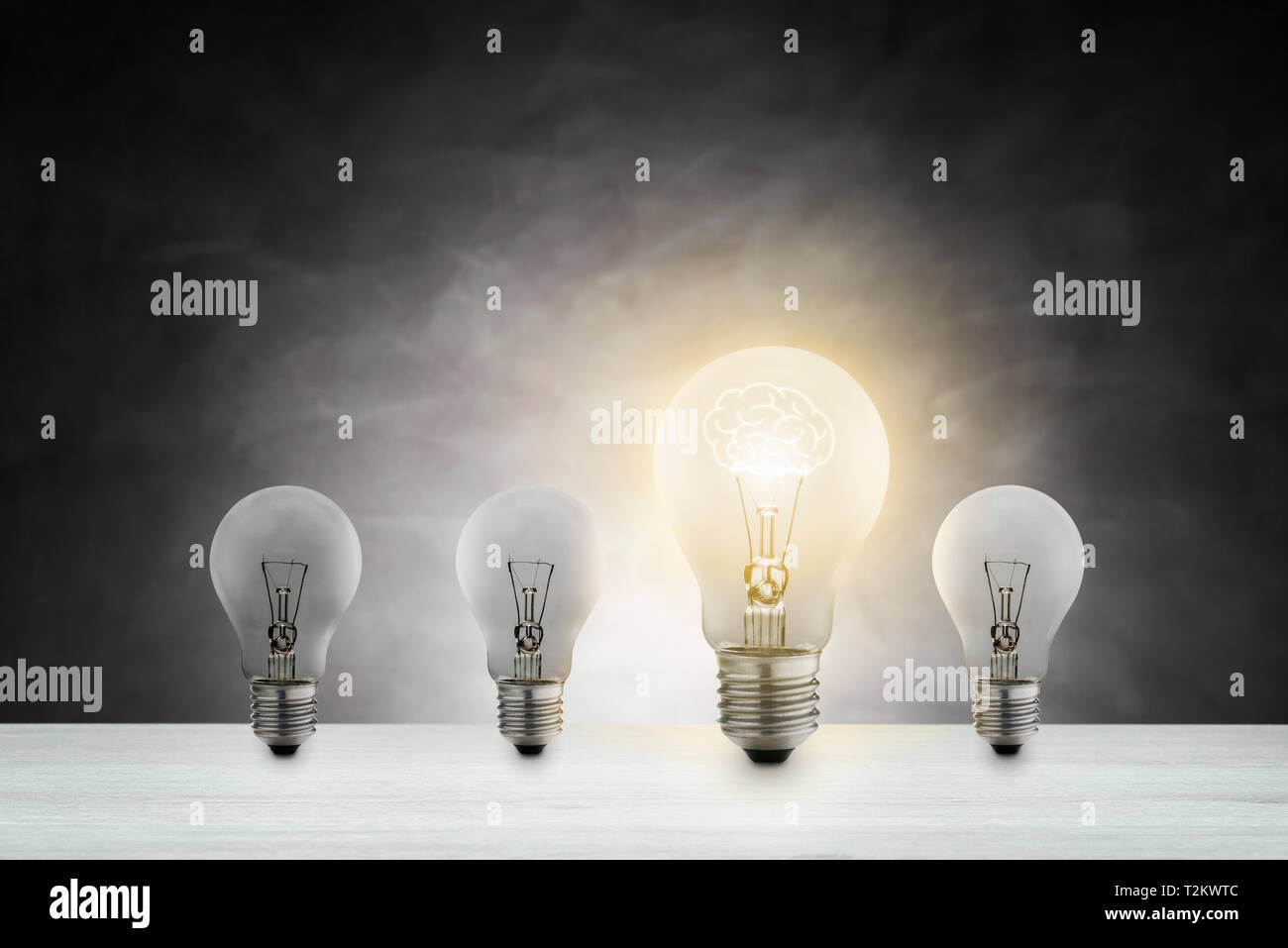Lightbulb Brain High Resolution Stock Photography and Images - Alamy