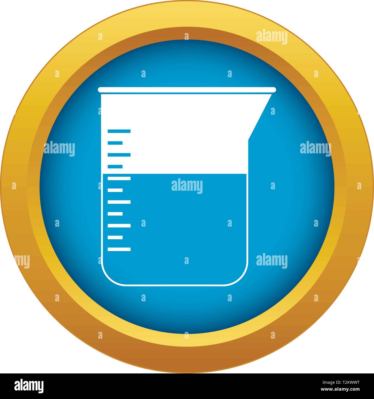Measuring cup icon blue vector isolated on white background for any ...