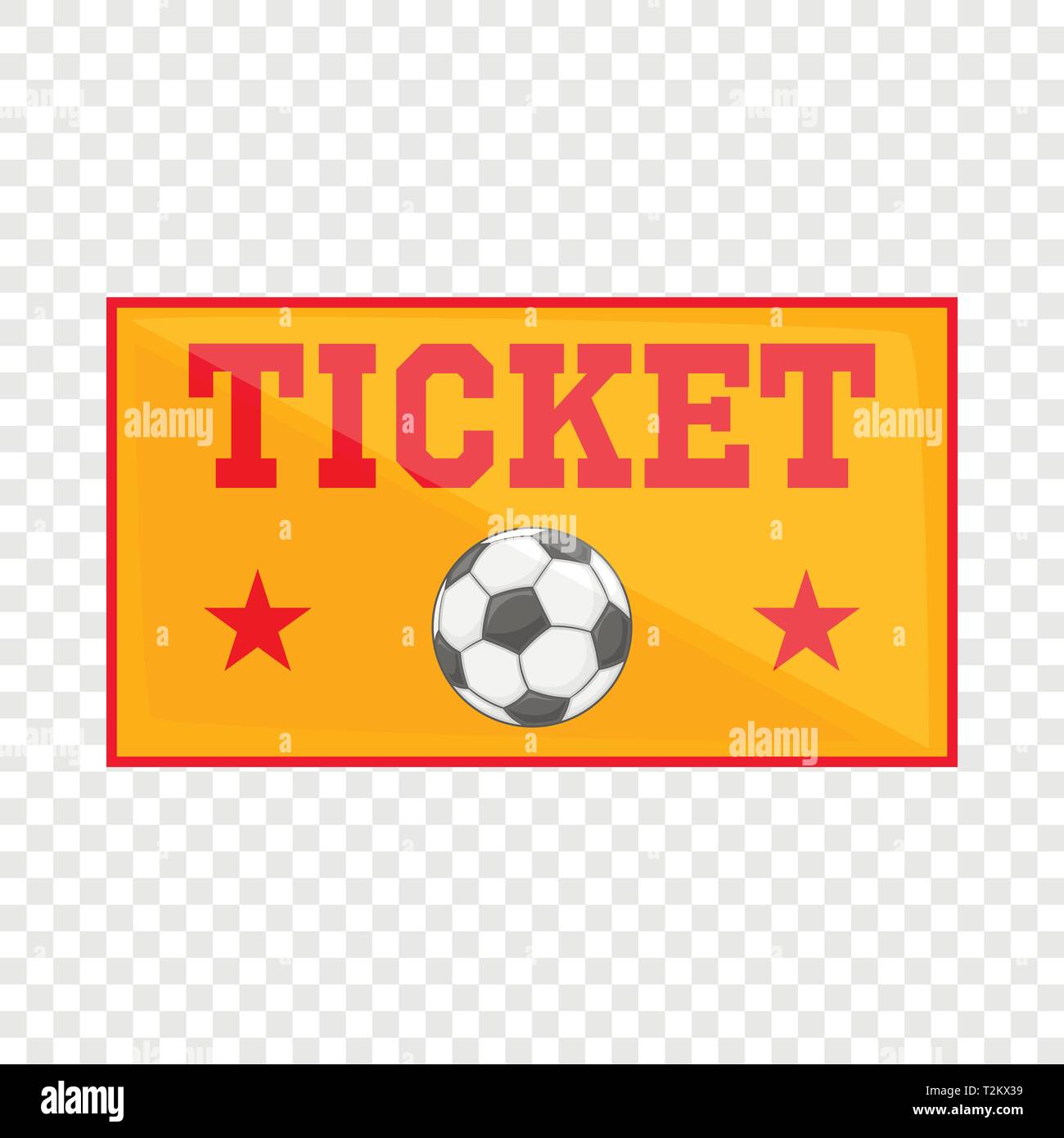 Football tickets icon in cartoon style isolated on background for any ...