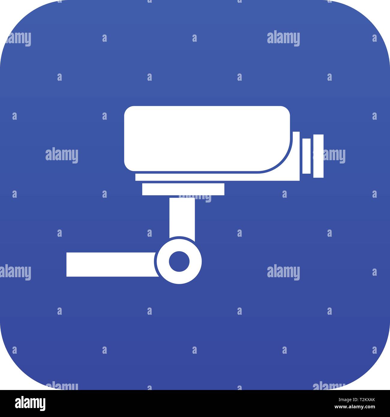 CCTV camera icon digital blue for any design isolated on white vector ...