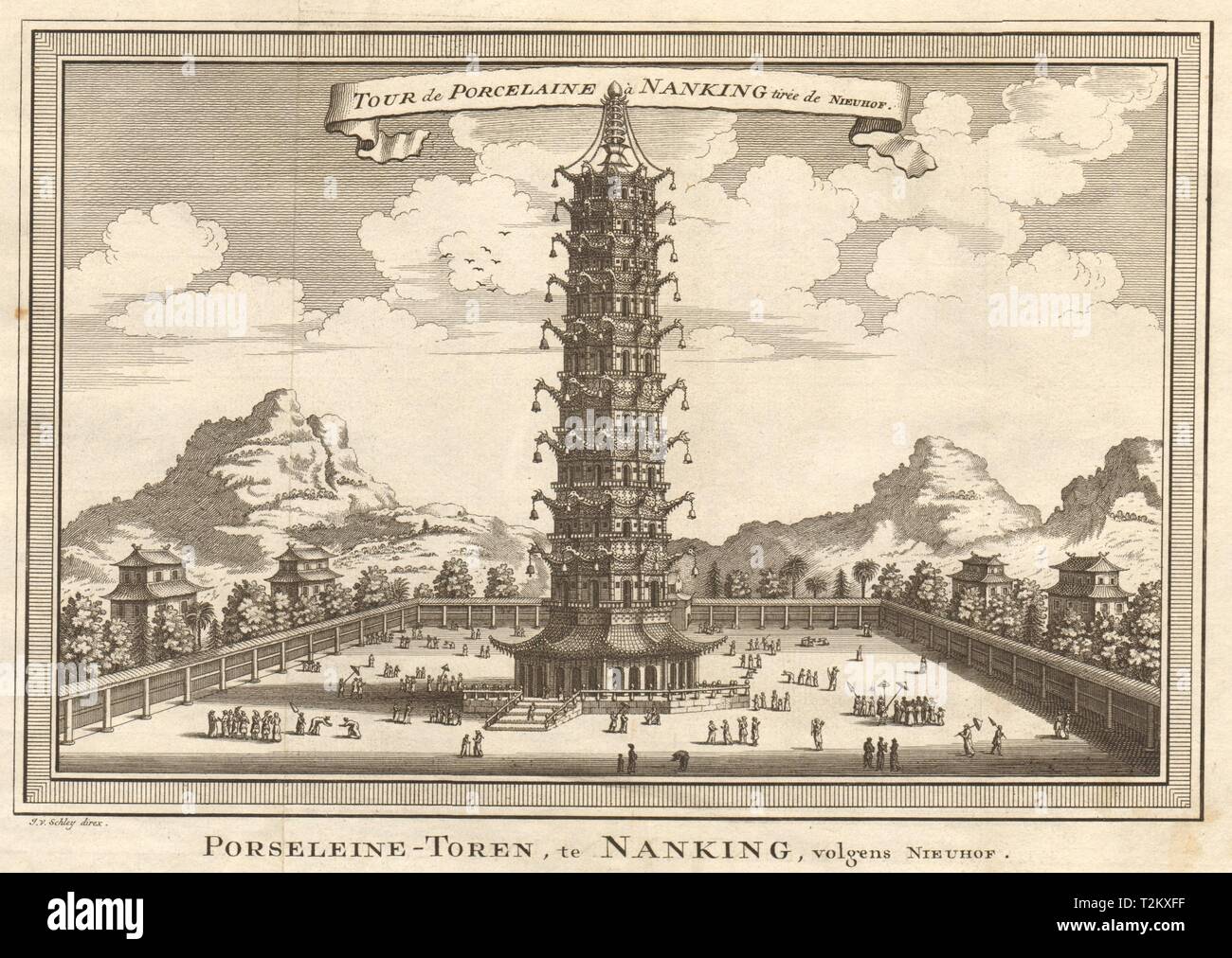 'Tour de Porcelaine à Nanking'. Nanjing tower. Great Bao'en Temple ...