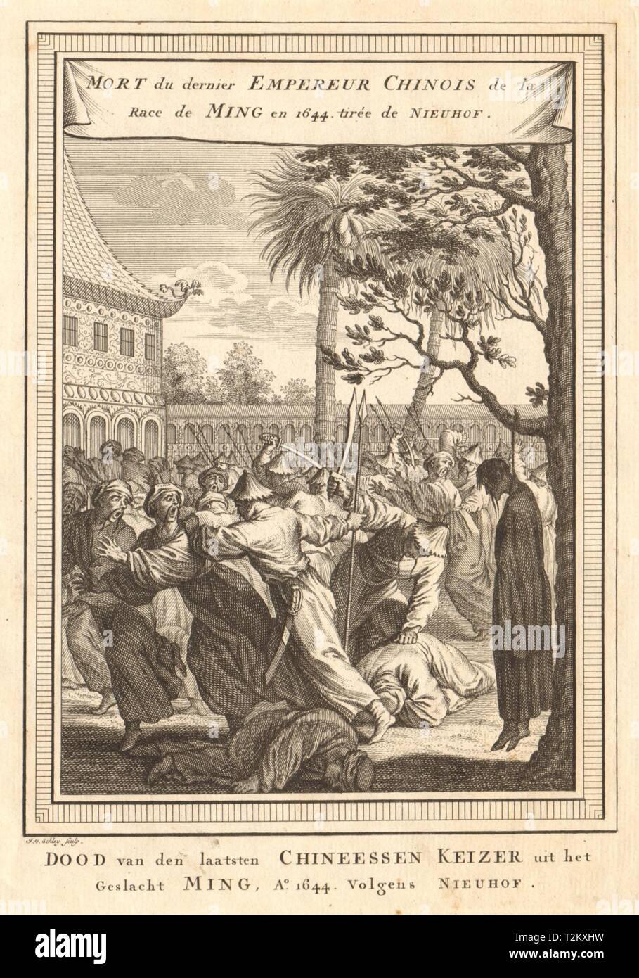 China. Death of the last Ming Emperor in 1644. Chongzhen Emperor ...