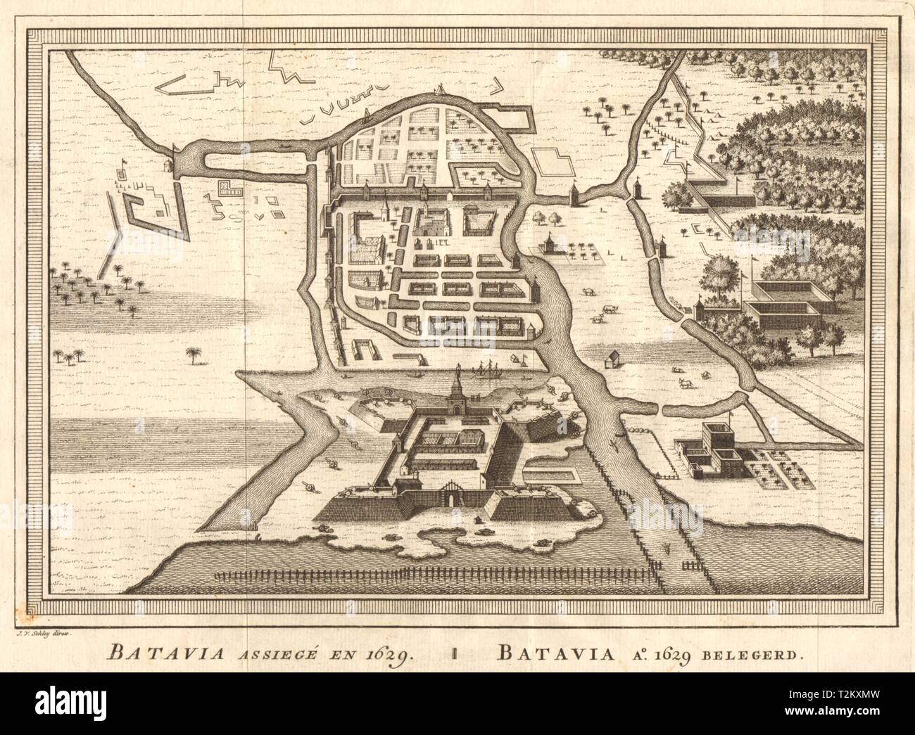 Batavia map hi-res stock photography and images - Alamy