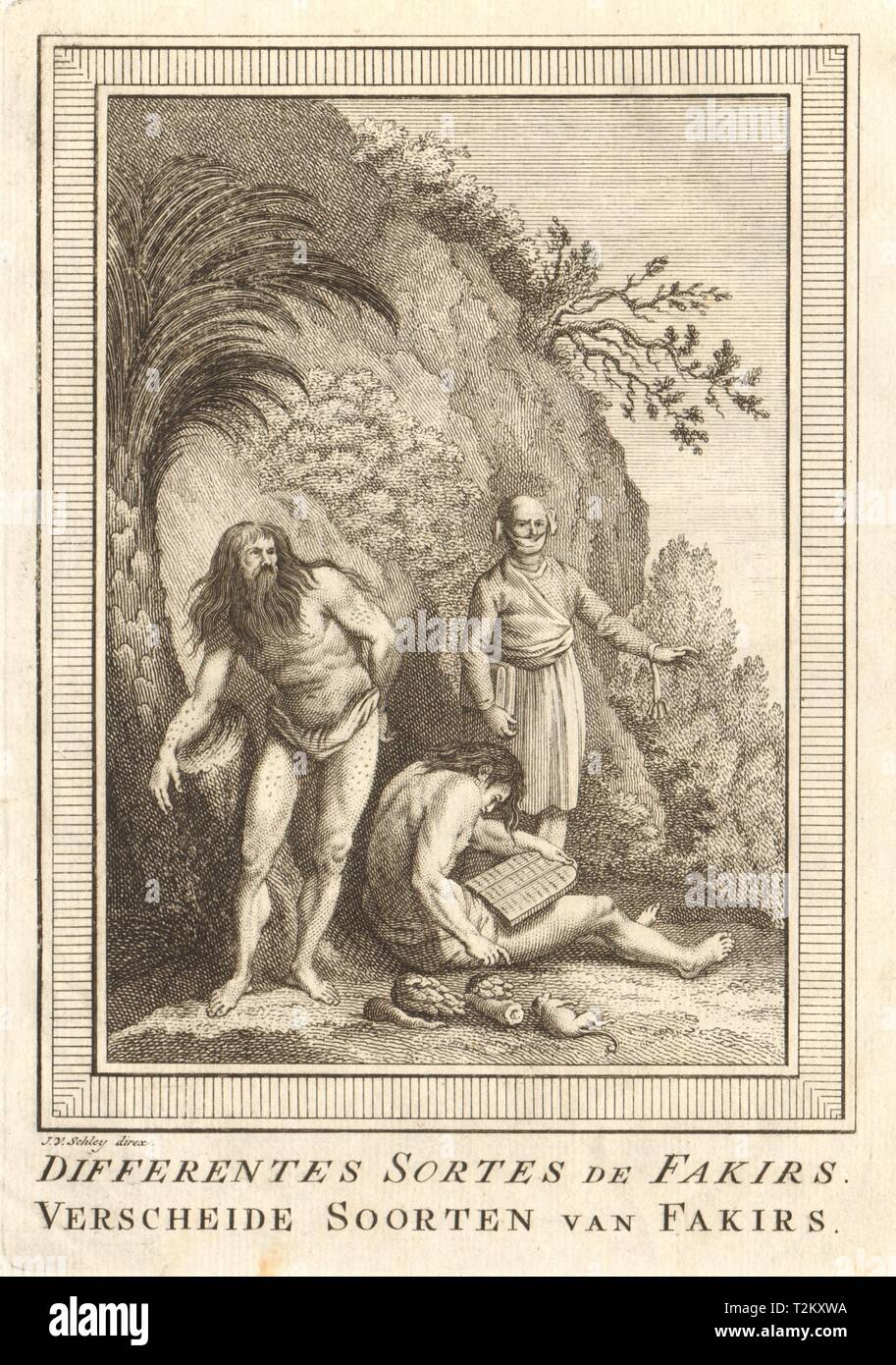Différentes sortes de Fakirs. Muslim Hindu religious ascetics India ...