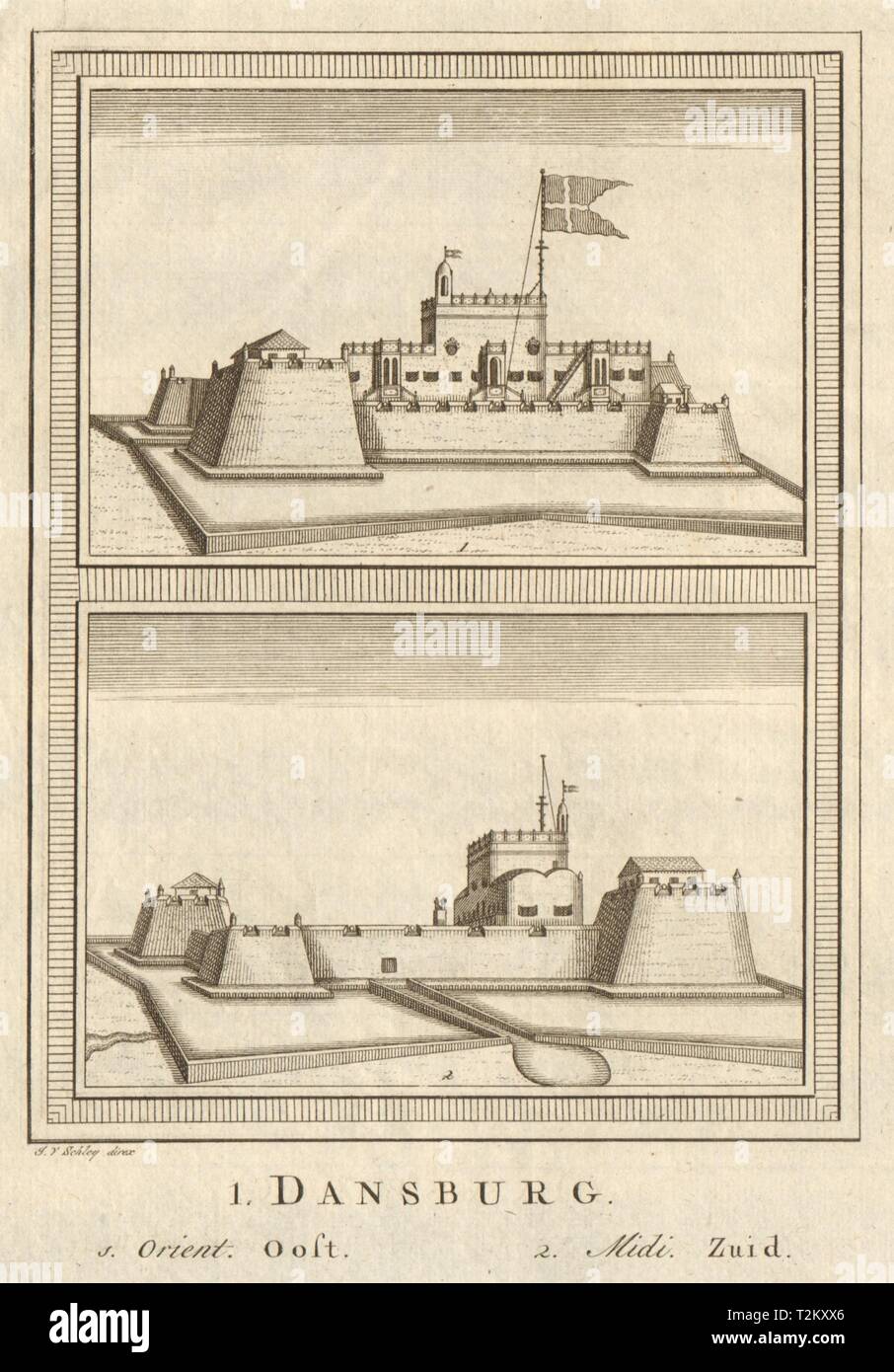 Fort Dansborg. Danish Fort, Tharangambadi, Tamil Nadu. East & south ...