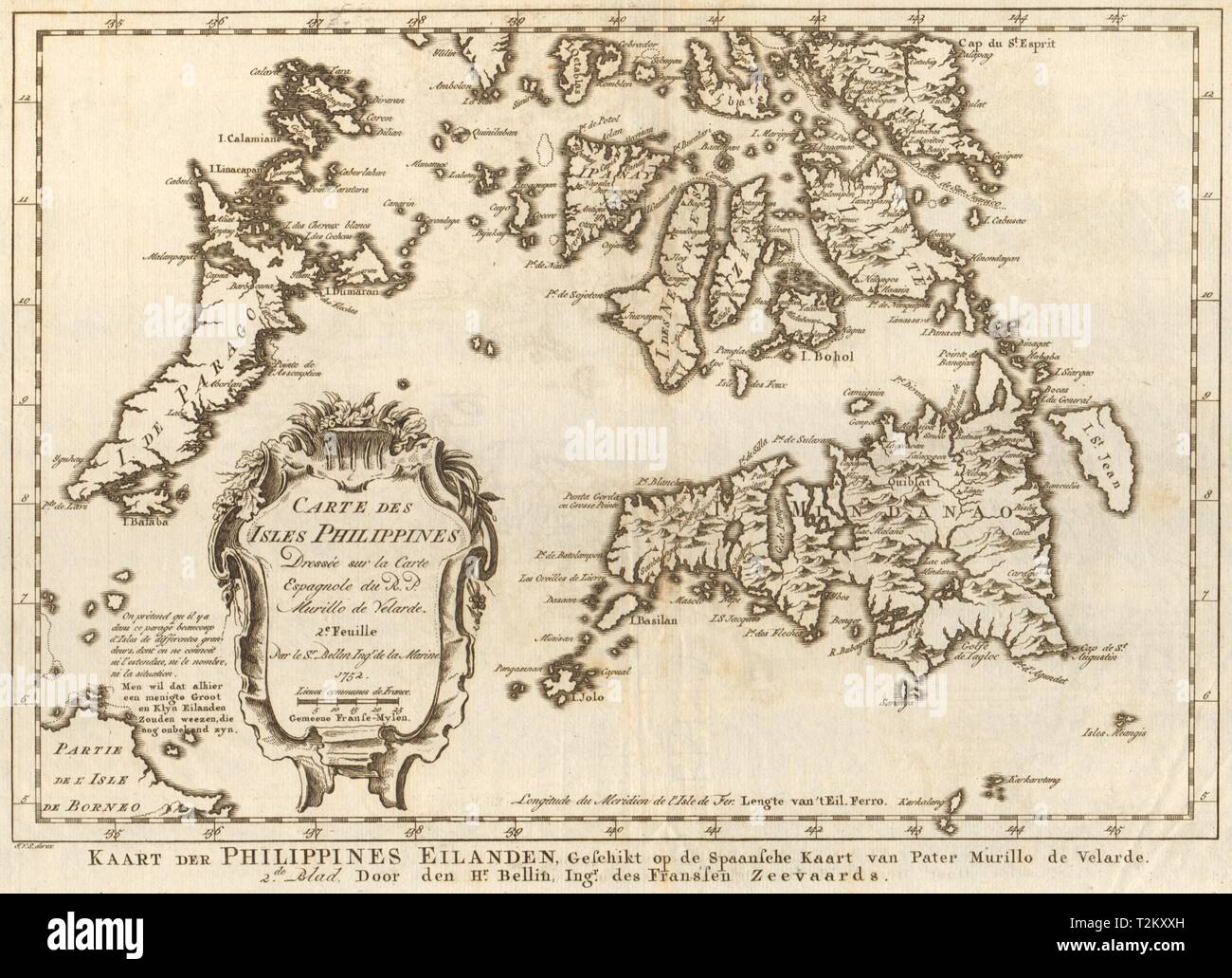 'Isles Philippines'. 2nd South sheet. Visayas & Mindanao. BELLIN/SCHLEY ...
