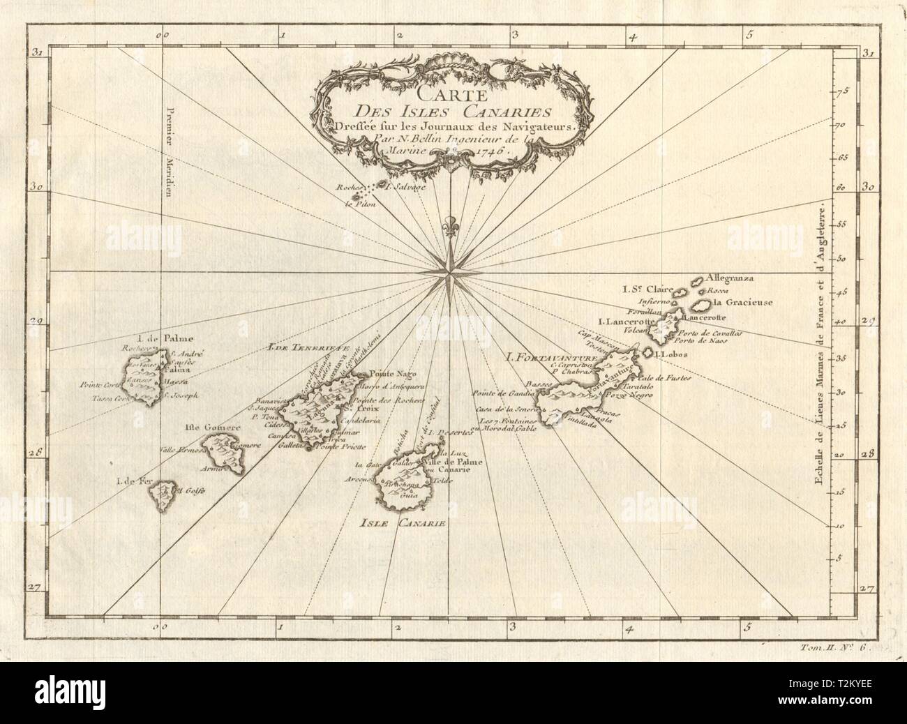 Map of the canary islands 18th century hi-res stock photography and ...