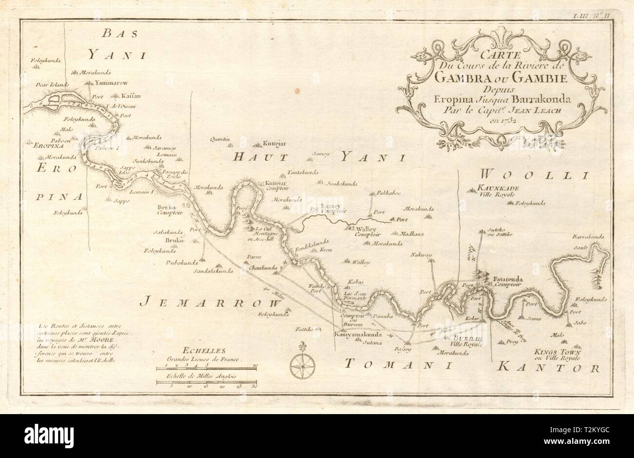 Map of the gambia river hi-res stock photography and images - Alamy