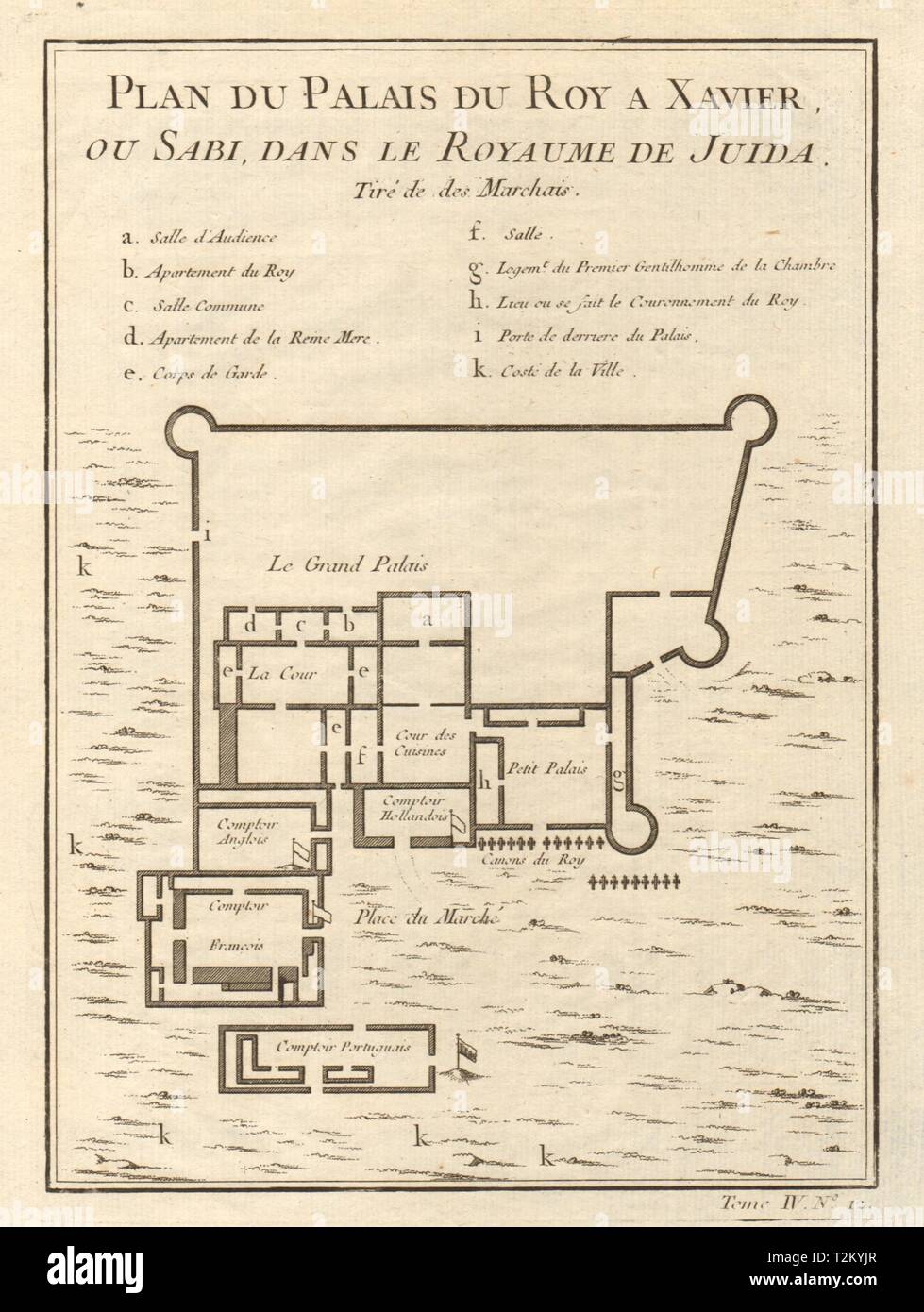 'Palais du Roy à Xavier'. King's Palace, Ouidah, Benin. Whydah. BELLIN ...
