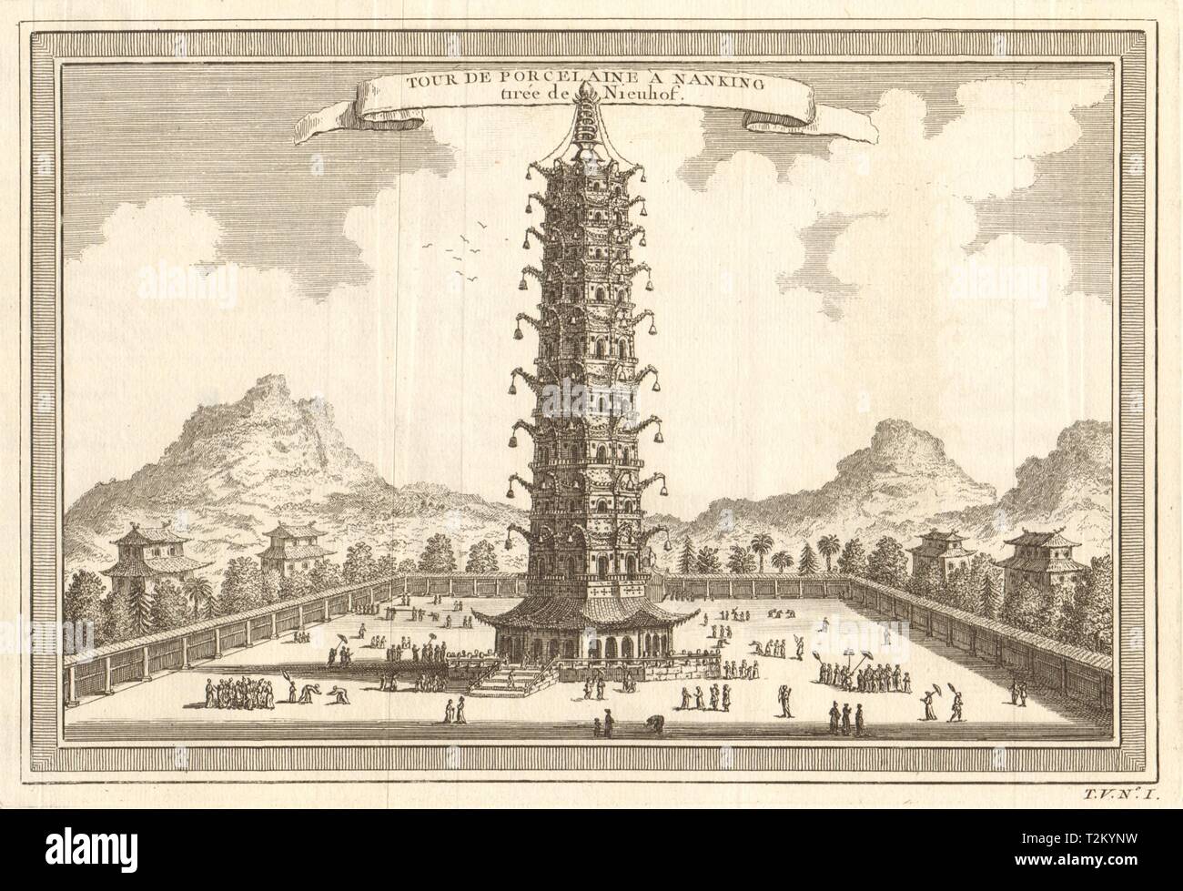 'Tour de Porcelaine à Nanking'. Nanjing tower. Great Bao'en Temple ...