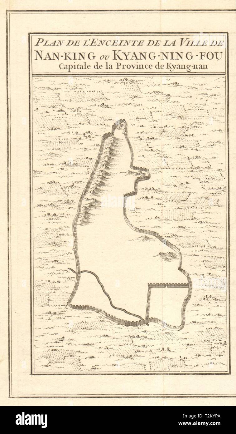 'L’Enceinte de la ville de Nanking…' Nanjing city wall, China. BELLIN ...