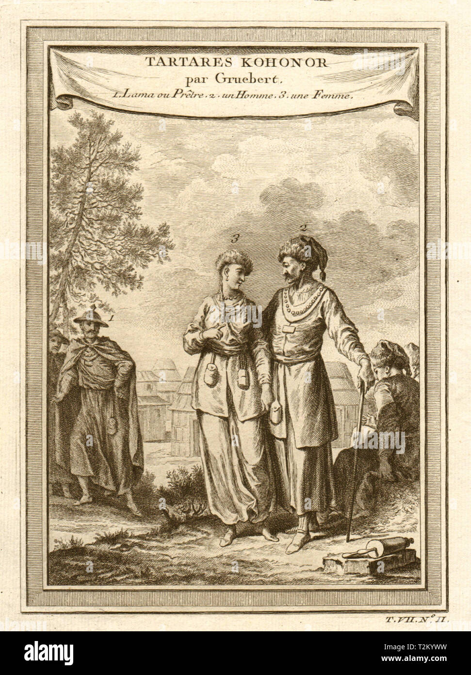 'Tartares Kohonor'. China. Tatars of Kokonor / Qinghai. Lama. Grueber ...