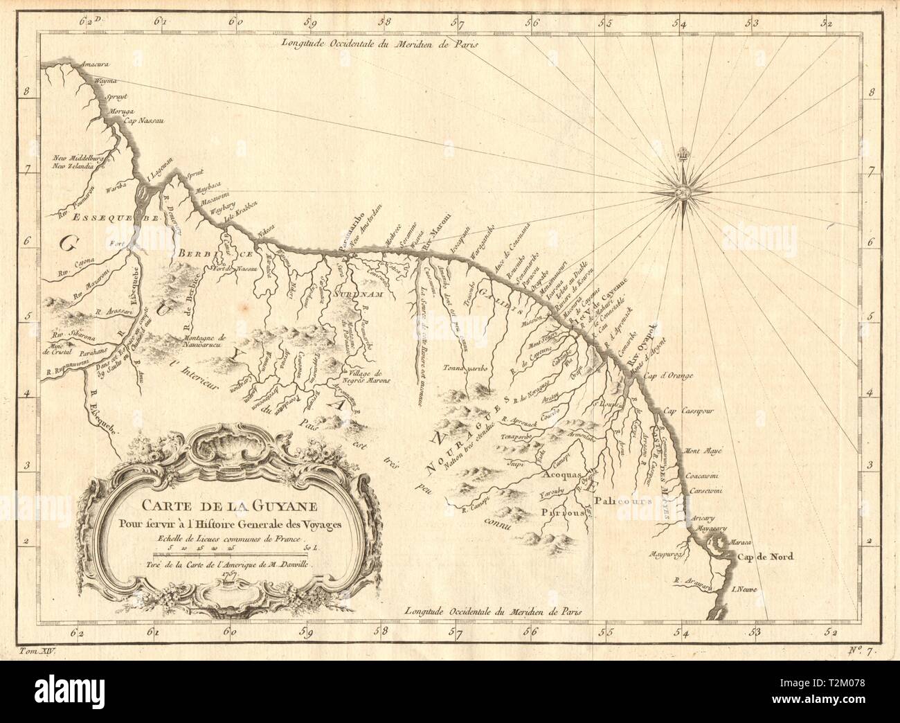 Carte antique de la guyane hi-res stock photography and images - Alamy