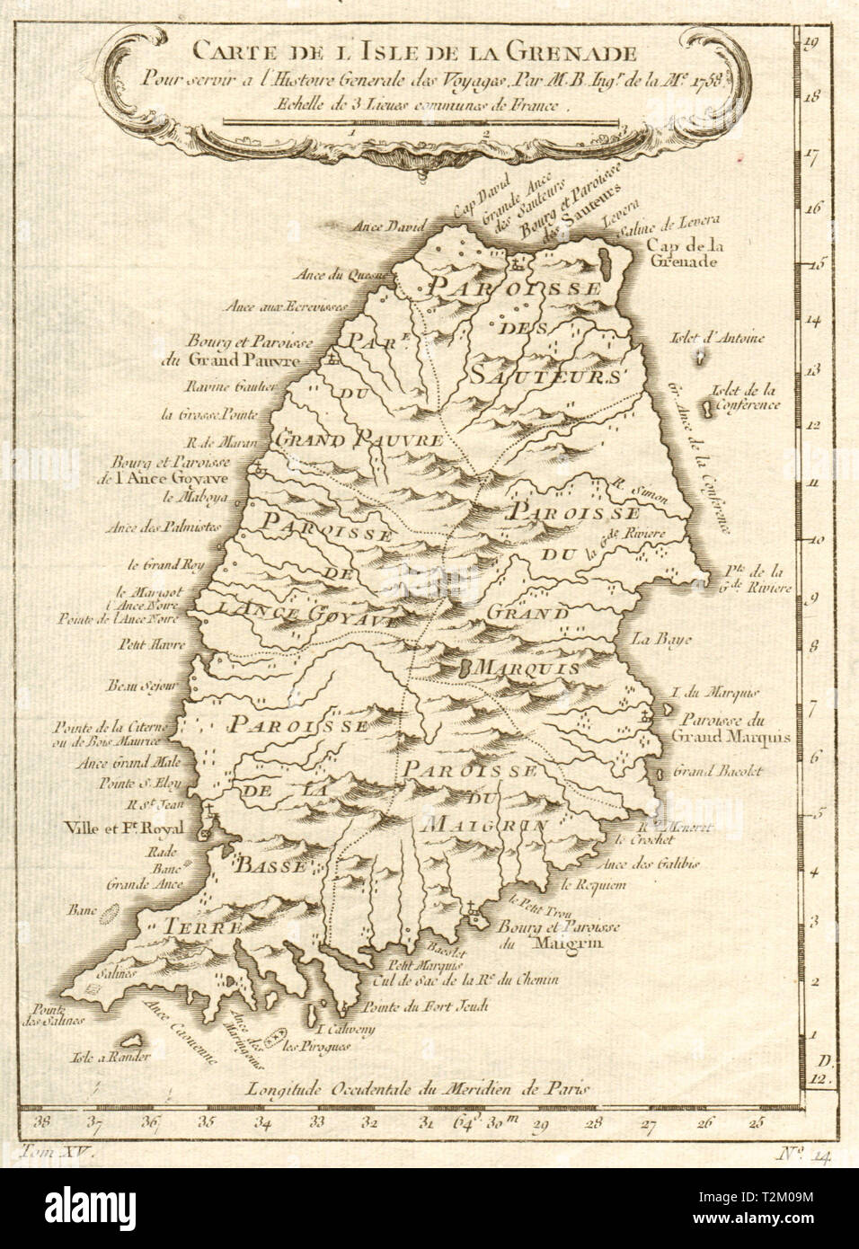 Carte antique de la grenade hi-res stock photography and images - Alamy