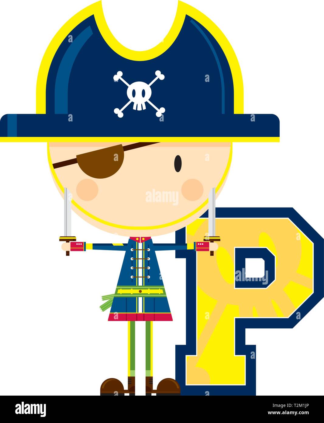 P is for pirate Stock Vector Images - Alamy