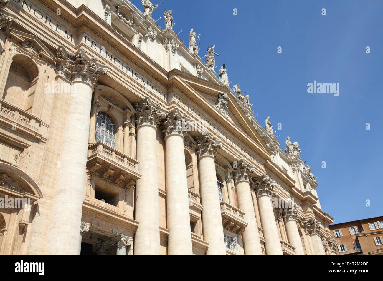 Vatican - Holy See in Rome, Italy. Famous St. Peter's Basilica Stock ...