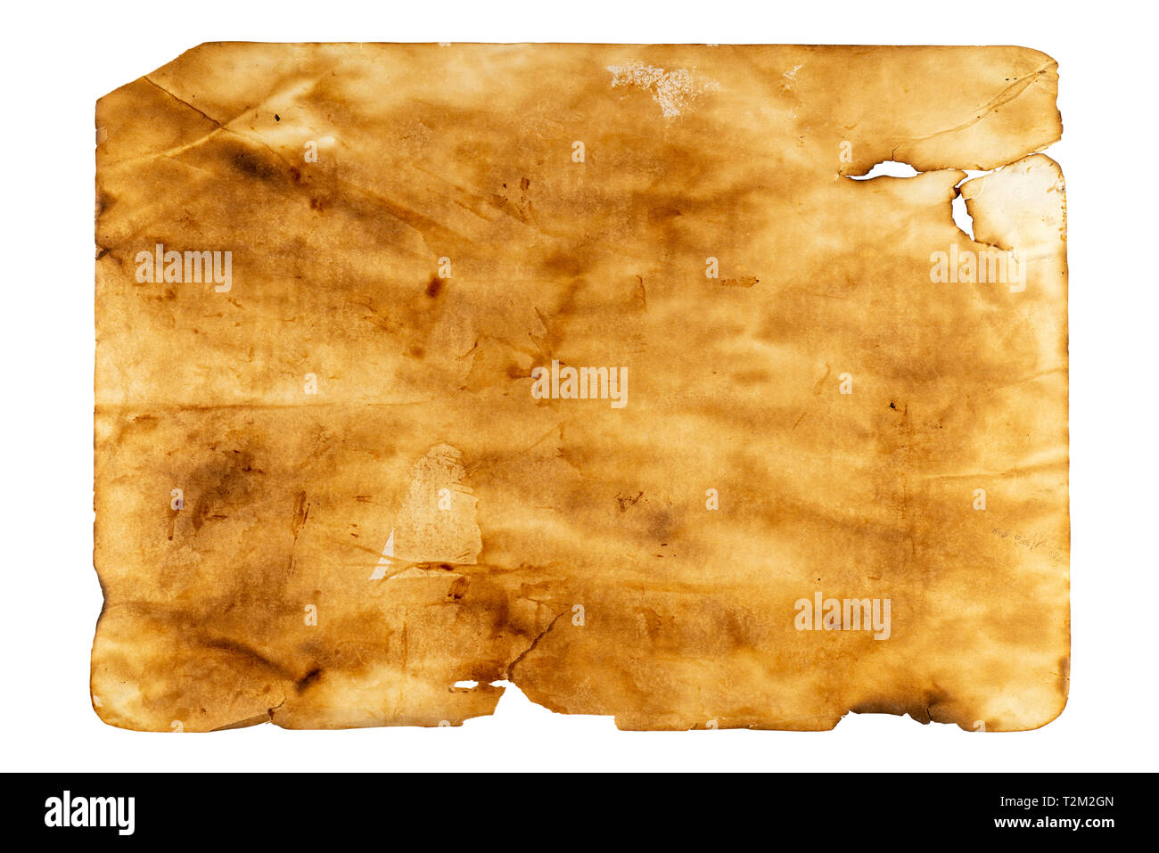 Paper sheet burnt old Stock Photo - Alamy