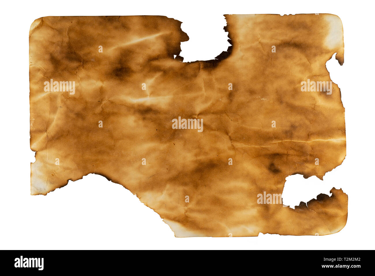 Paper sheet burnt old Stock Photo - Alamy