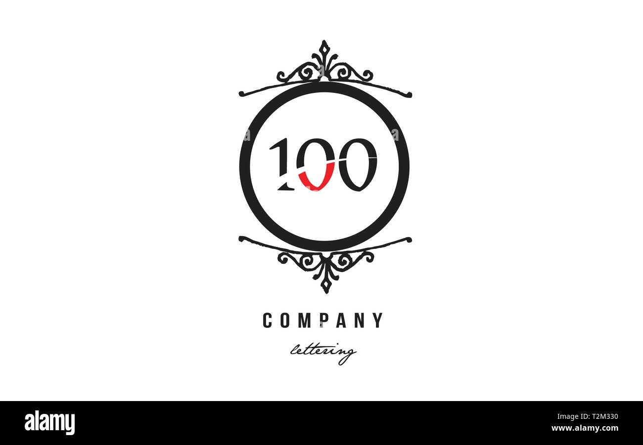 Number 100 and decorative hi-res stock photography and images - Alamy