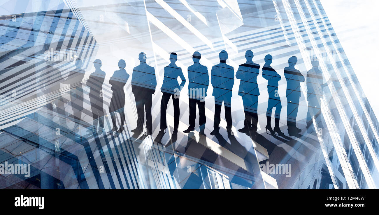 Business team standing against window hi-res stock photography and ...